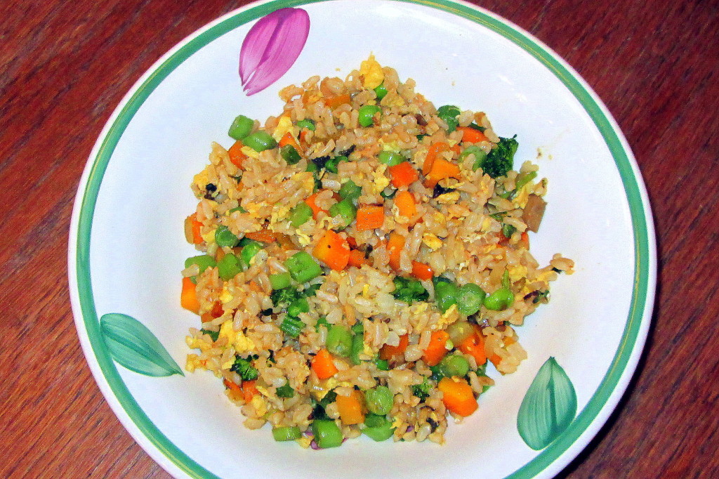 A recipe from my kitchen garden: Vegetable fried riceCounting My Chickens